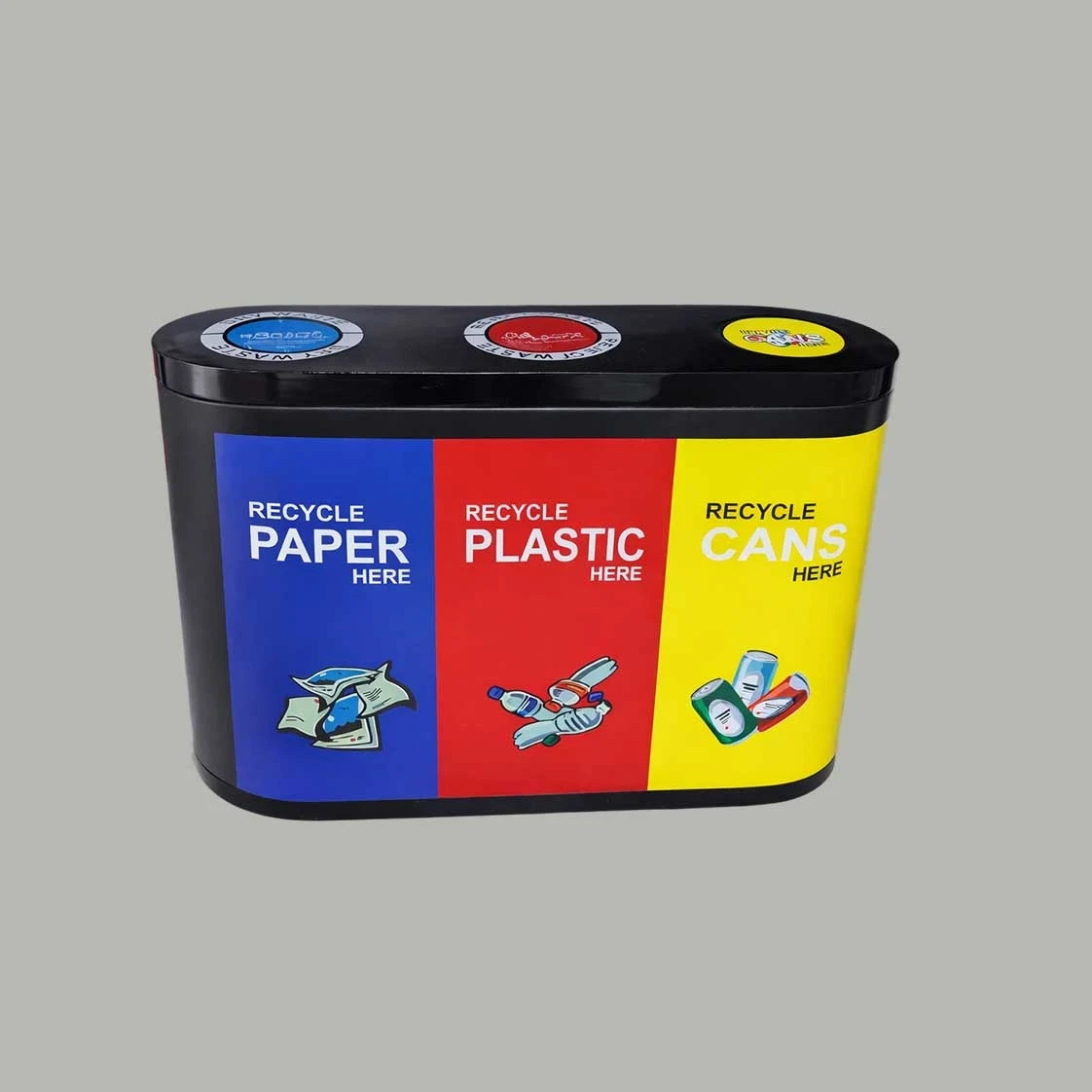 Stainless Steel Trio Dustbin | SS Trio Bin